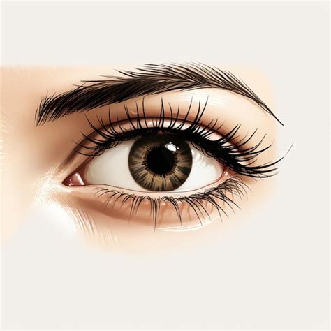 Premium Ai Image There Is A Close Up Of A Womans Eye With Long