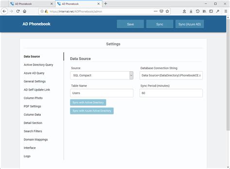 Ad Phonebook Documentation Dovestones Software