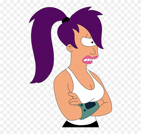 Turanga Leela Futurama Leela Fry The Simpsons Bart Leela From Futurama Hd Png Download