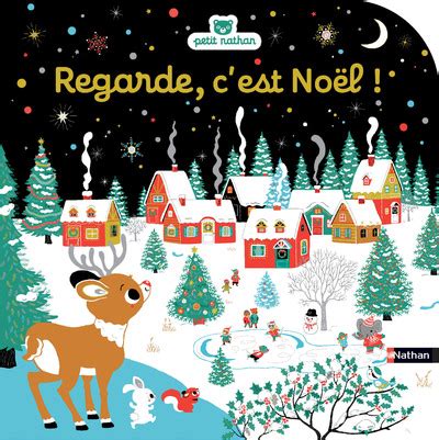 Regarde c est Noël Livre d éveil à toucher pour les bébés dès 6