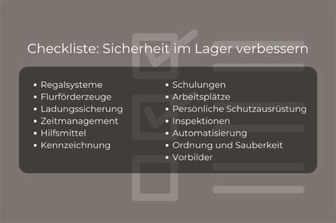 12 Tipps Für Mehr Sicherheit In Lager And Logistik