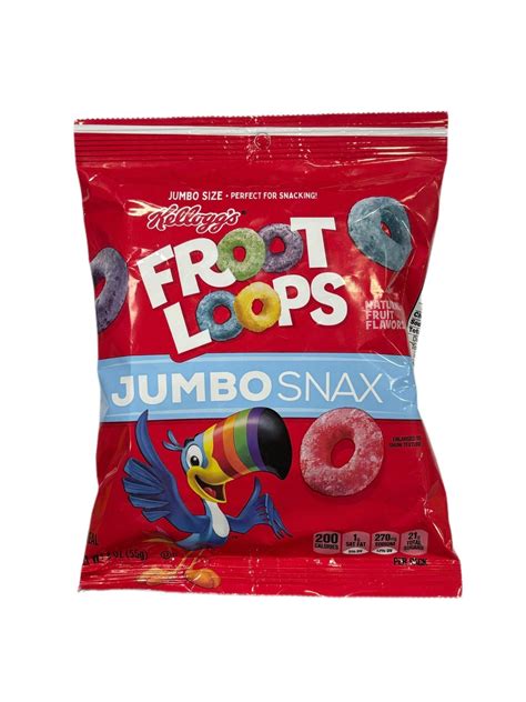 Froot Loops Jumbo Snax 56g Delicious Snacking