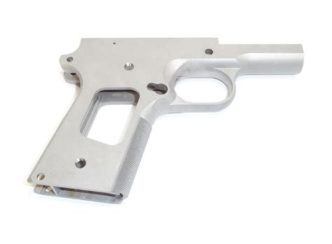 1911 Government Frame 416r Or 4140 With Checkered Grip 1911 Builders