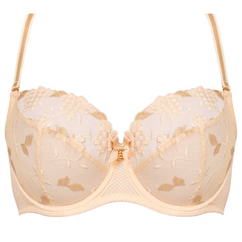 Sheer Mesh Balconette Bra Valeria Beige Intimates Lavinia Lingerie