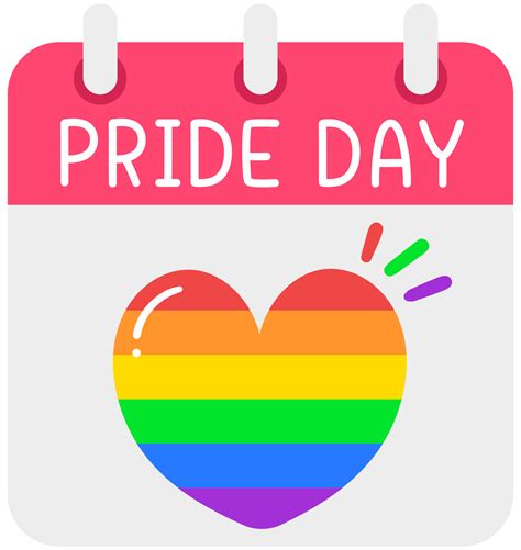 Cute And Colorful Hand Drawn Kawaii Pride Month Element Set Pride Day