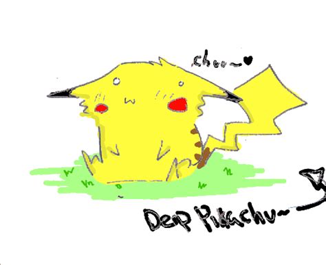 Derp Pikachu By Zombiedragon11 On Deviantart