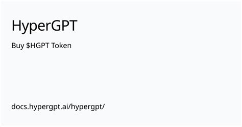 buy hgpt token hypergpt