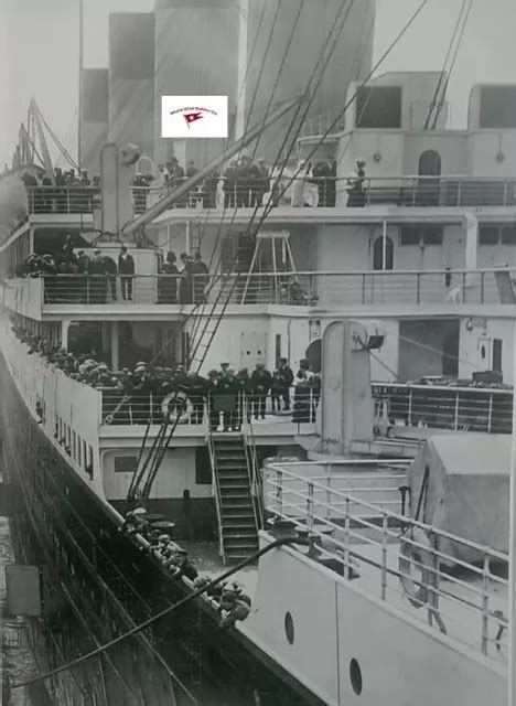 Rms Olympic Titanics Sister Reprint Photo Of Her Decks £644