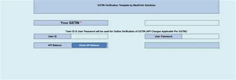 Bulk Gstin Verification Excel Template At Rs 10000user Pan Card