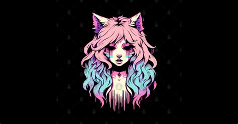 Anime Cat Girl Pastel Cat Girl Posters And Art Prints Teepublic