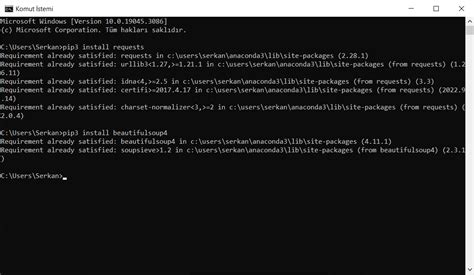 Python ModuleNotFoundError No module named requests hatası