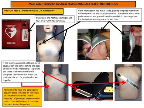 Ppt Mock Code Training Kit For Areas That Use Have An Frx Aed