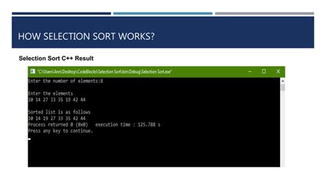 Selection And Insertion Sort PPT
