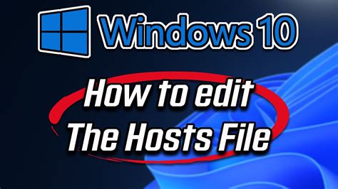 How To Edit Hosts File In Windows 11 SOLVED YouTube