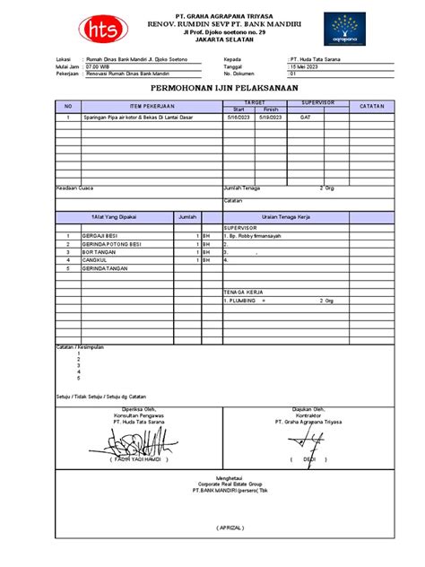 Form Permohonan Ijin Mep Pdf