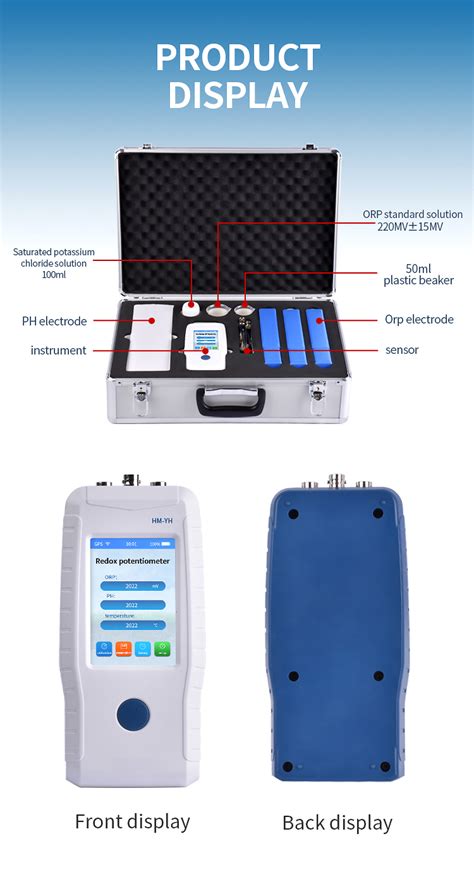 Orp Meter Of Soil Redox Potential Hand Held Intelligent Detection Ph