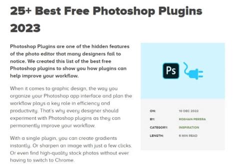 25 Best Photoshop Plugins Graphic Designers Plugins