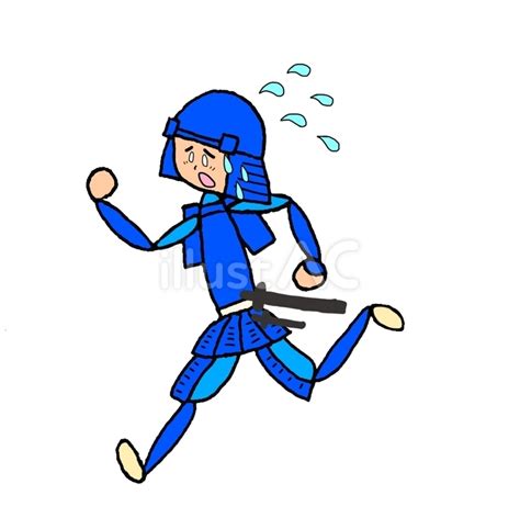 Free Vectors Samurai Running Away