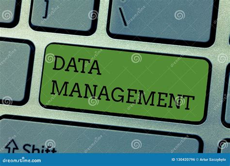 Writing Note Showing Data Management Business Photo Showcasing The Practice Of Organizing And