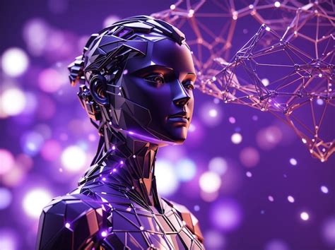 Premium Ai Image Layered Sliced Shape Cybernetic Fusion Of Artificial