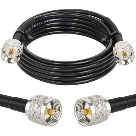 Pl259 Uhf Cable 10ft Cb Coax Cable Rg58 Cb Cable Uhf Male To Male For Cb Radio Ham Radio