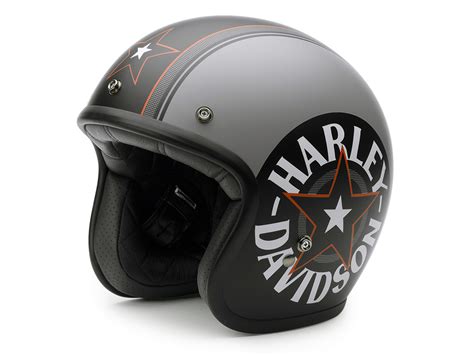 Ec 98320 15e Harley Davidson Helm Grey Star Retro 34 Im Thunderbike Shop