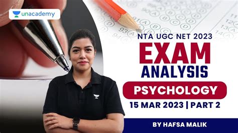 Memory Based Exam Analysis 15 March 2023 Psychology Part 2 Nta Ugc Net Hafsa Malik