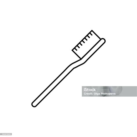 사용된 하는 웹 및 모바일 칫 솔 벡터 개요 아이콘 투명 배경 고품질 선형 칫 솔 투명도 개념에 격리 될 수 있습니다 개념에