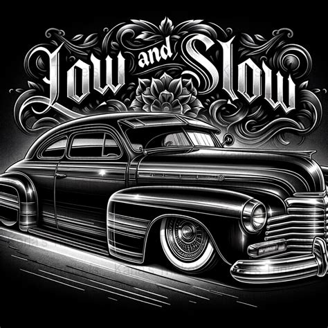 Lowrider Arte Black And White Drawings