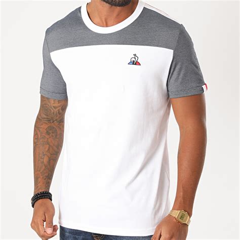 Le Coq Sportif Tee Shirt Saison 1 N2 2020554 Blanc Bleu Marine