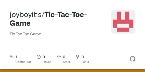 Github Joyboyitis Tic Tac Toe Game Tic Tac Toe Game