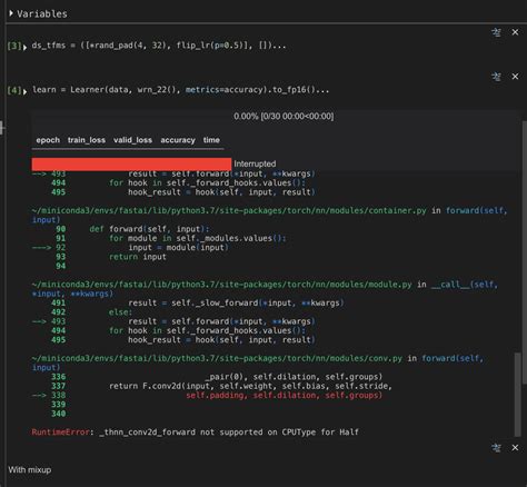 Thnnconv2dforward Not Supported On Cputype For Half · Issue 2253