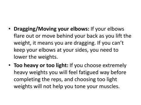 How To Do Bicep Curls Properly PPTX