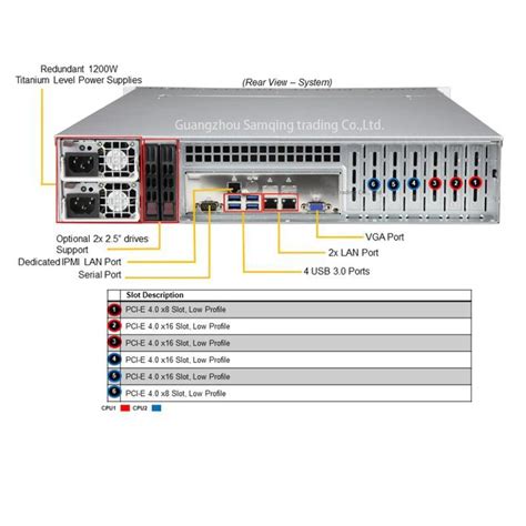 supermicro sys 220p c9r 2u rack server 3rd gen intel xeon 5300 china