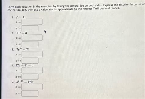 solved solve each equation in the exercises by taking the
