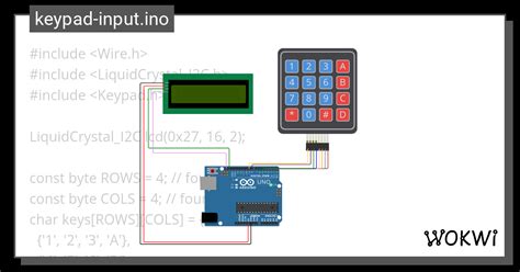 Keypad And Lcd I2c With Arduino Uno Copy Wokwi Esp32 Stm32 Arduino