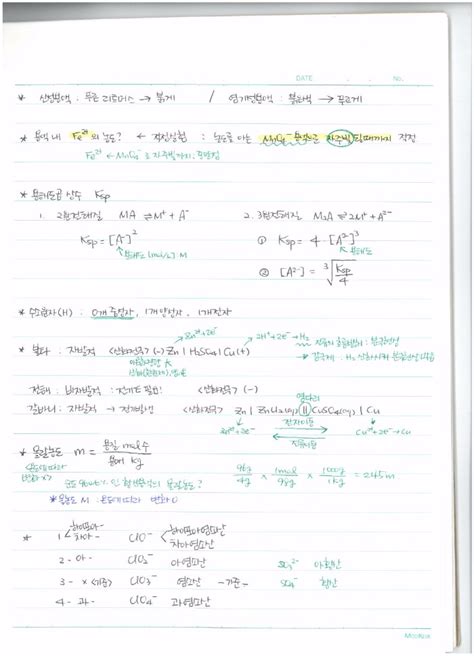 화학분석기사 필기 정리 1일반화학분석화학 네이버 블로그