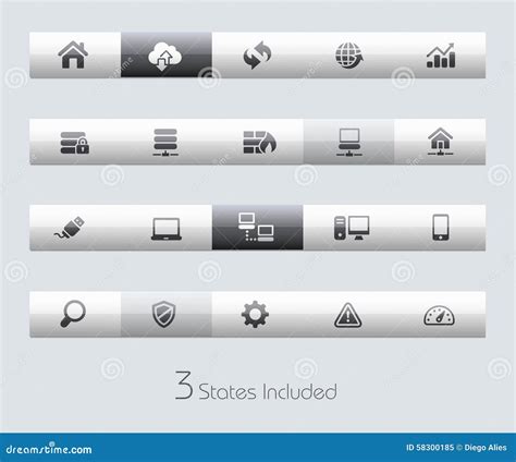 Developer Toolbars Stock Vector Illustration Of Mobile 58300185