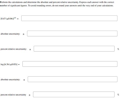 Solved Perform The Calculations And Determine The Absolute Chegg