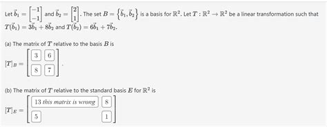 [solved] let vec b 1 [[ 1] [ 1]] and vec b 2 [[2] [1