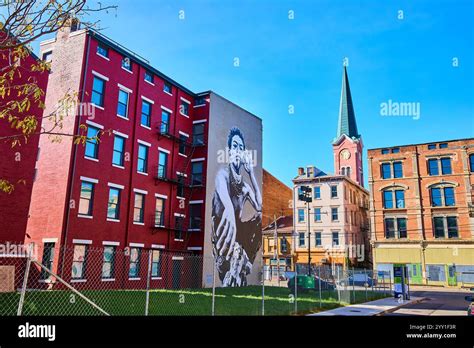 Vibrant Mural And Architecture In Over The Rhine Eye Level Perspective