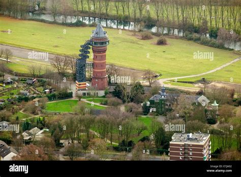 Luftbild Wasserturm Styrum Aquarius Wassermuseum Schloss Styrum