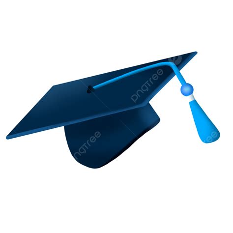 Gambar Vektor Desain Clipart Sekolah Topi Kelulusan Biru Png Download