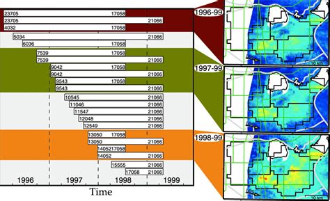 Interferometric Data And Derived Composite Subsidence Maps The Bars