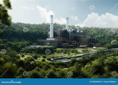 Biomass Power Plant Vector Illustration CartoonDealer 70612480