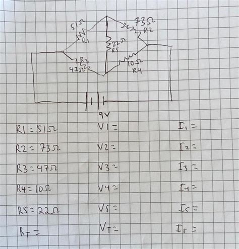 Solved Solve For Rt V V V V Vt I I I I I Chegg