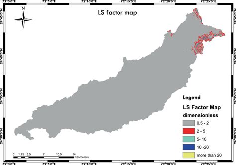 topographic factor ls factor map of research area download