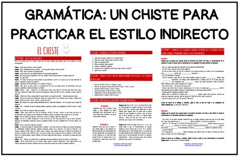 LACLASEDEELE EL CHISTE ESTILO INDIRECTO