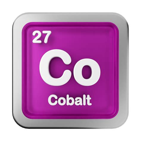 The Periodic Table Of The Elements Cobalt 65977128 Png