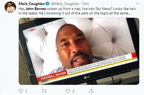 Twitter Meltdown Over John Barnes Interview In Bed Daily Mail Online